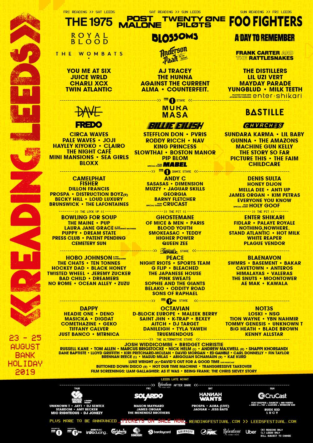 Further lineup additions to Reading and Leeds Festival - Summer ...